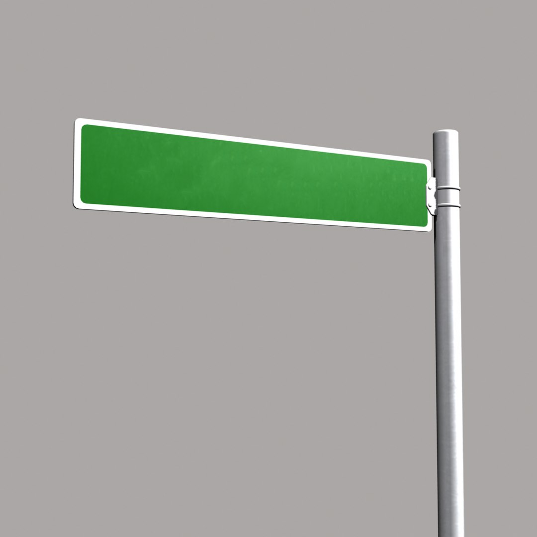 3d Model Street Sign 01