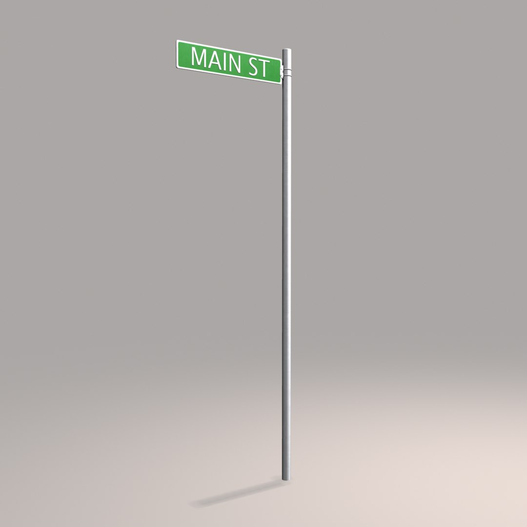 3d Model Street Sign 01