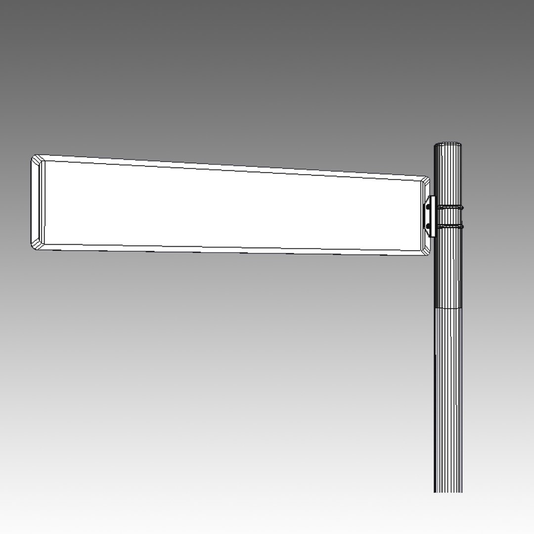 3d Model Street Sign 01