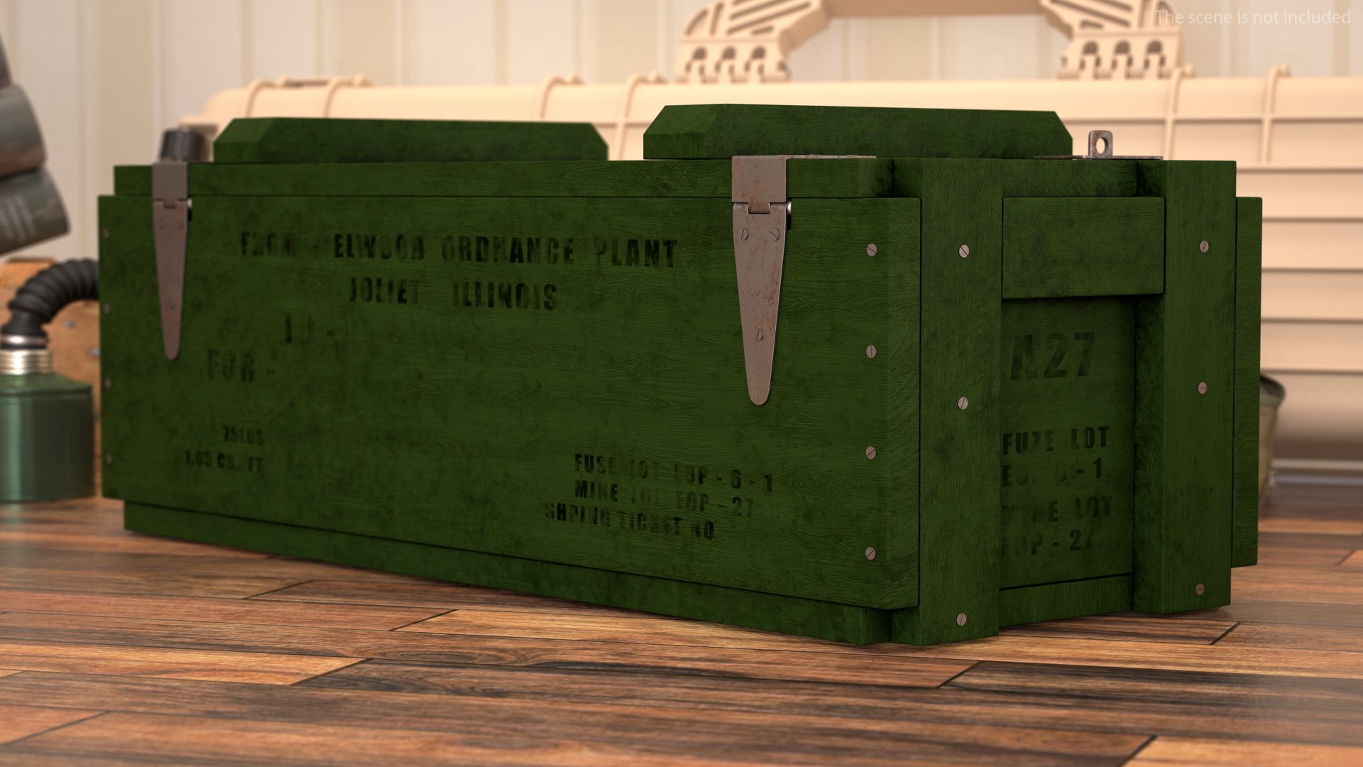 Military Anti-Tank Mine Wooden Crate 3D Model - TurboSquid 2228911