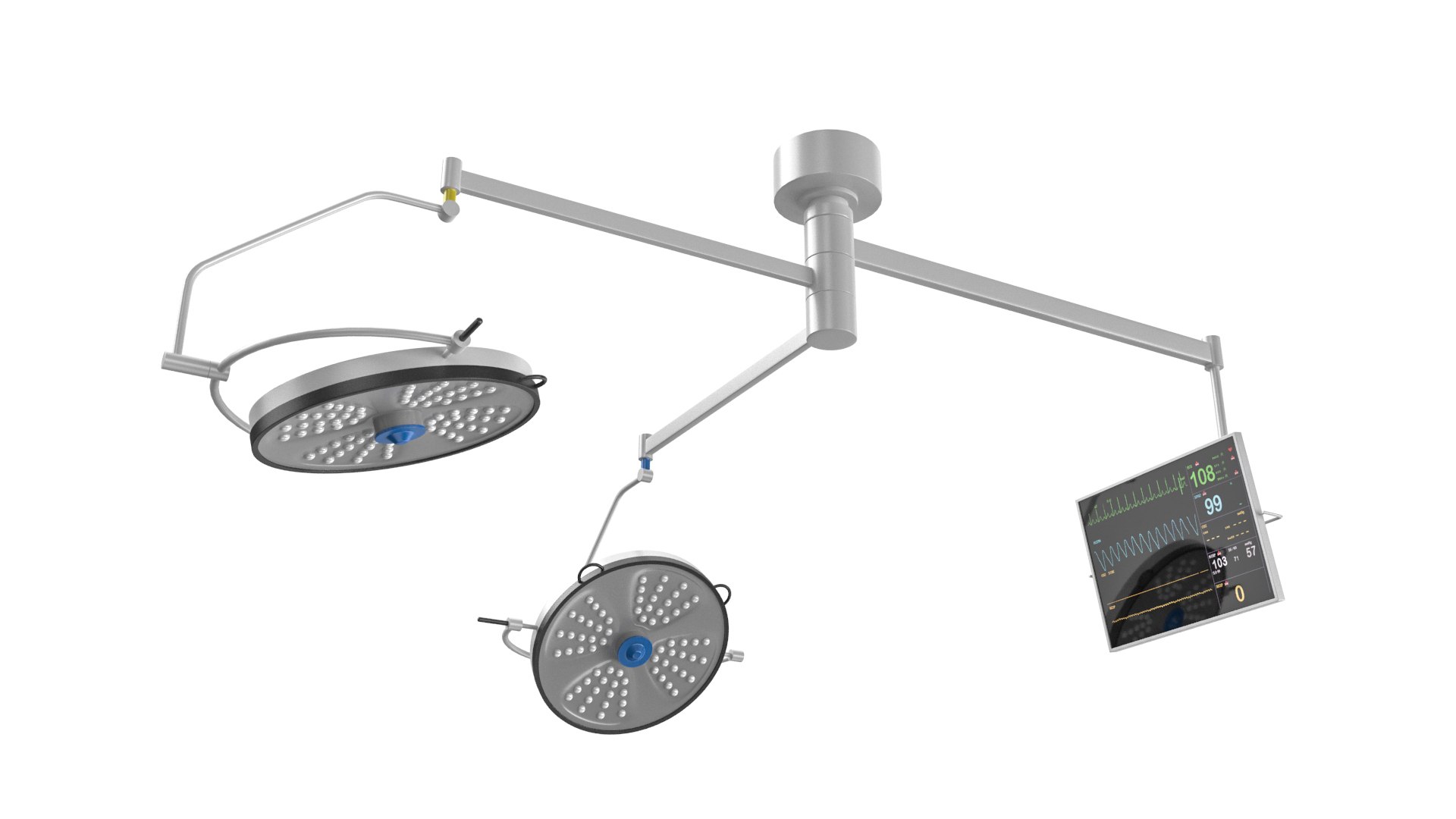 Operating Table Ceiling Lights 3D Model - TurboSquid 1520494