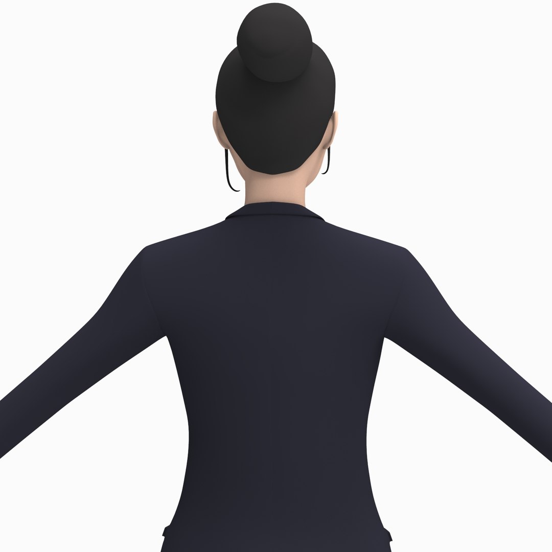 3d Obj Female Office