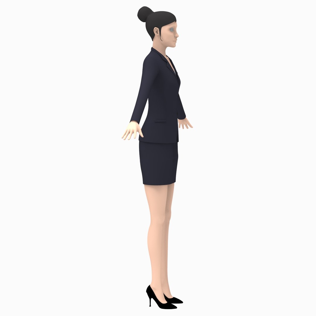 3d Obj Female Office