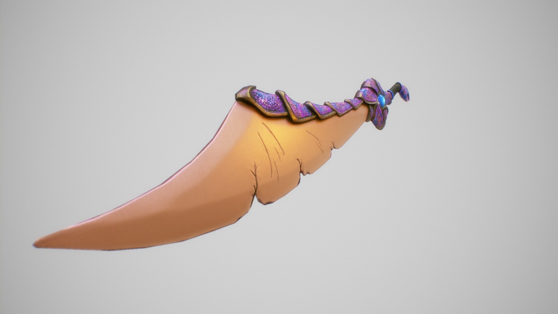 Neptunes Razor - Stylized Fantasy Sword 3D model - TurboSquid 1782728