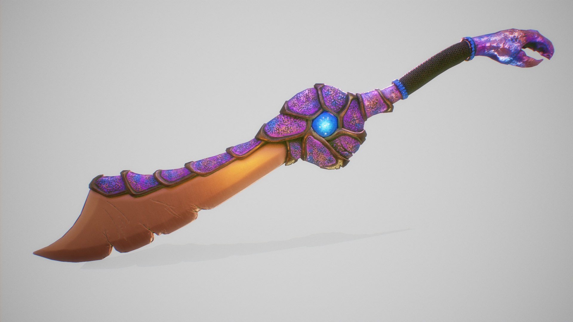 Neptunes Razor - Stylized Fantasy Sword 3D model - TurboSquid 1782728