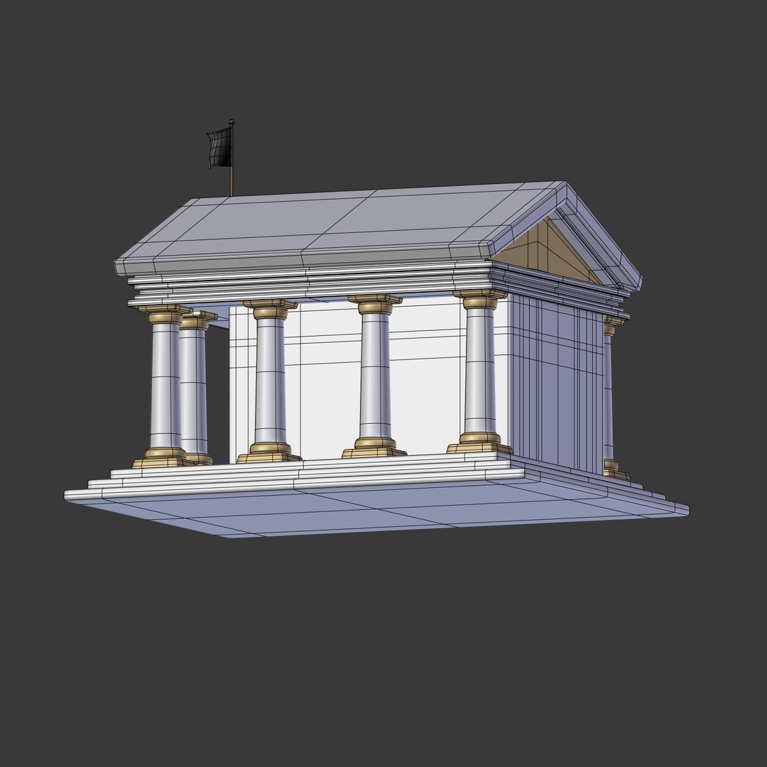 3D Model Cartoon University - TurboSquid 1416160