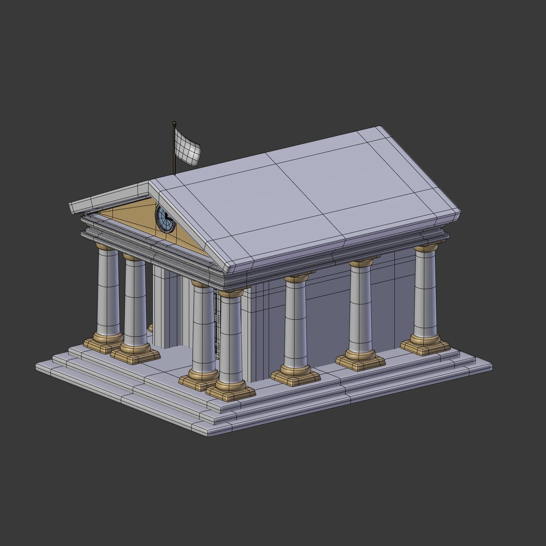 3D Model Cartoon University - TurboSquid 1416160