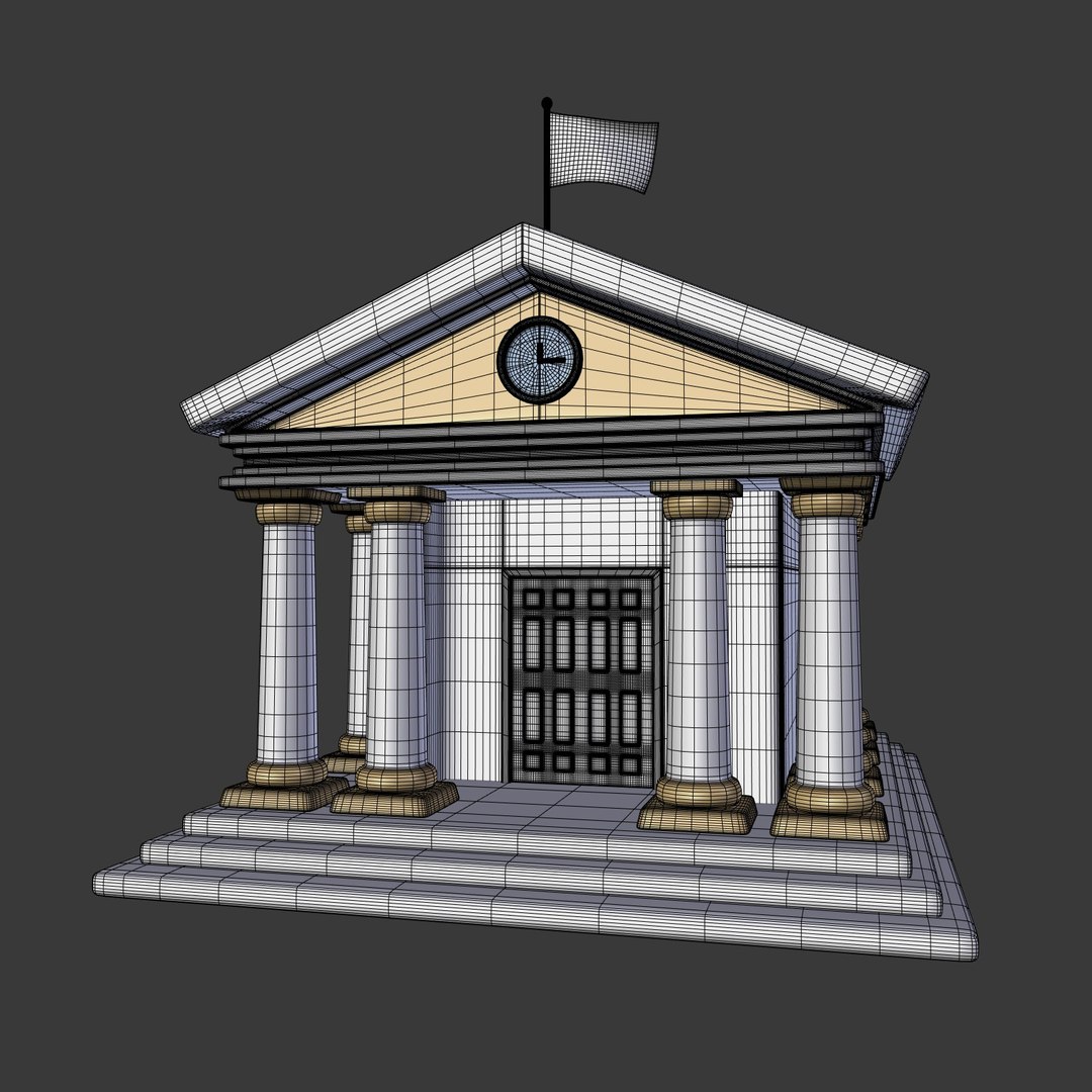 3D Model Cartoon University - TurboSquid 1416160