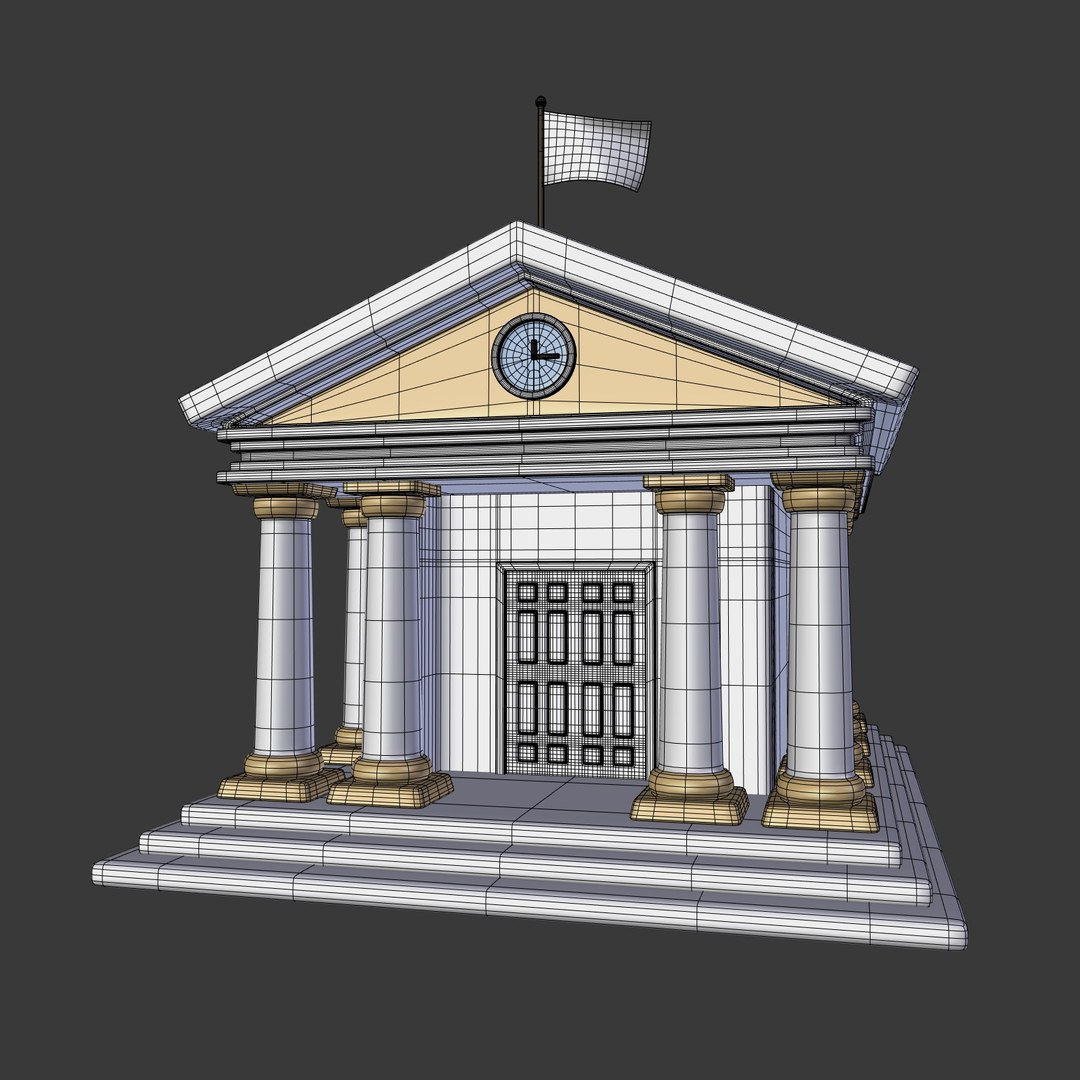 3D Model Cartoon University - TurboSquid 1416160