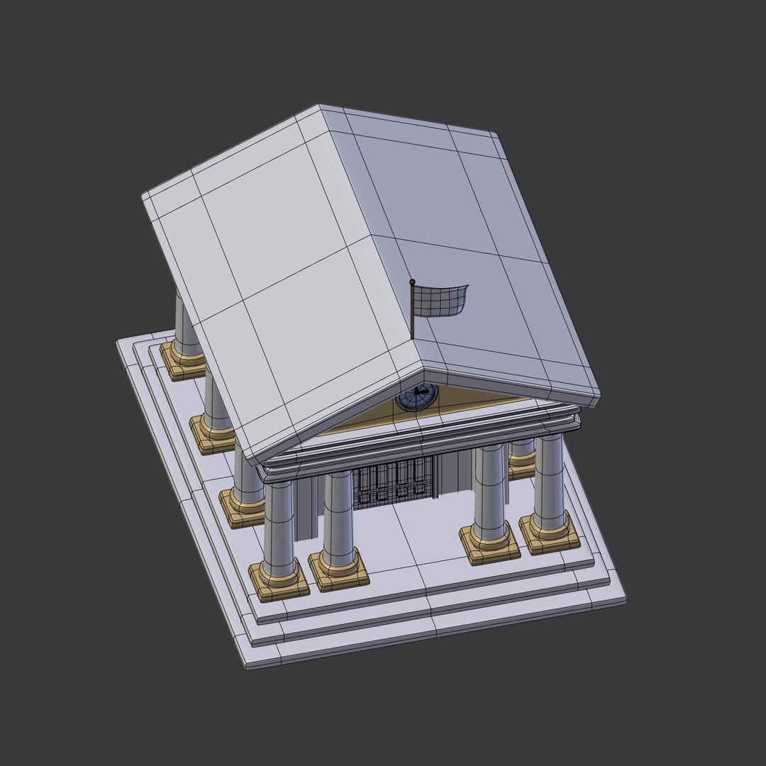 3D Model Cartoon University - TurboSquid 1416160