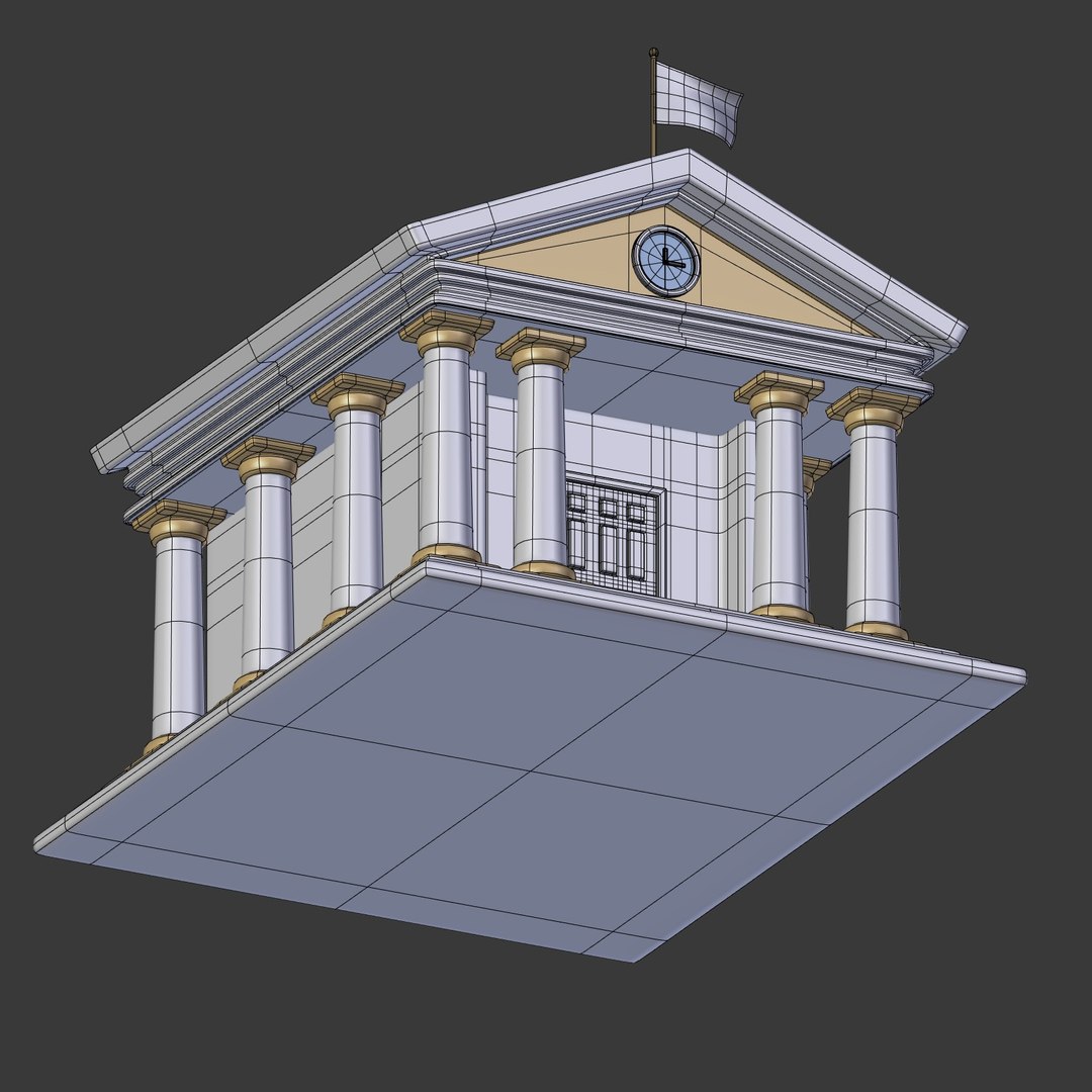 3D Model Cartoon University - TurboSquid 1416160