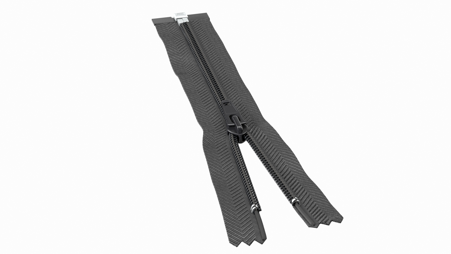 3D Nylon Coil Separating Zipper With Slider Black - TurboSquid 1809786