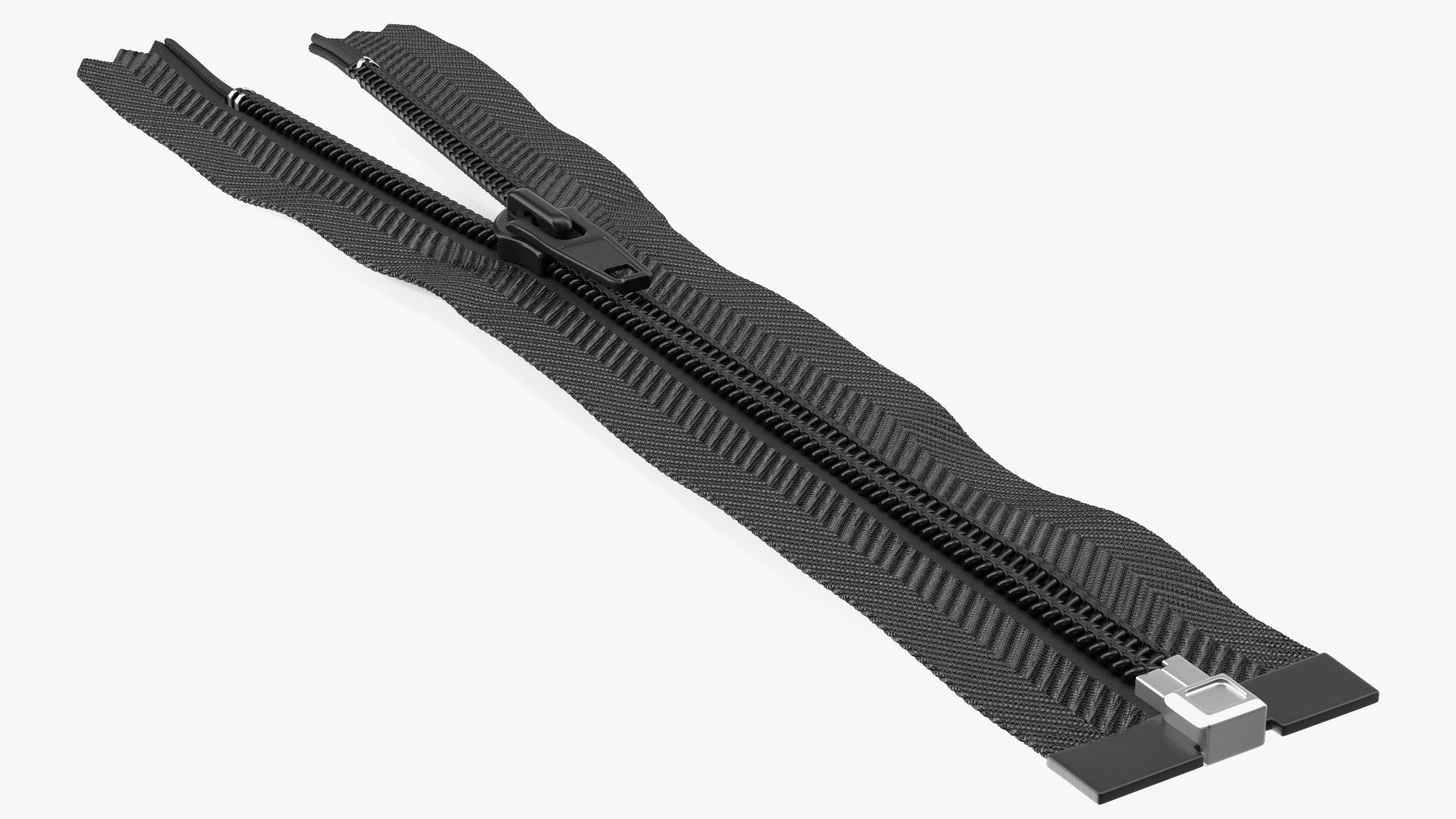 3D Nylon Coil Separating Zipper with Slider Black - TurboSquid 1809786