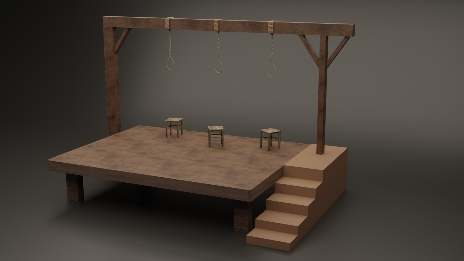 Gallows 3D Model - TurboSquid 1725518