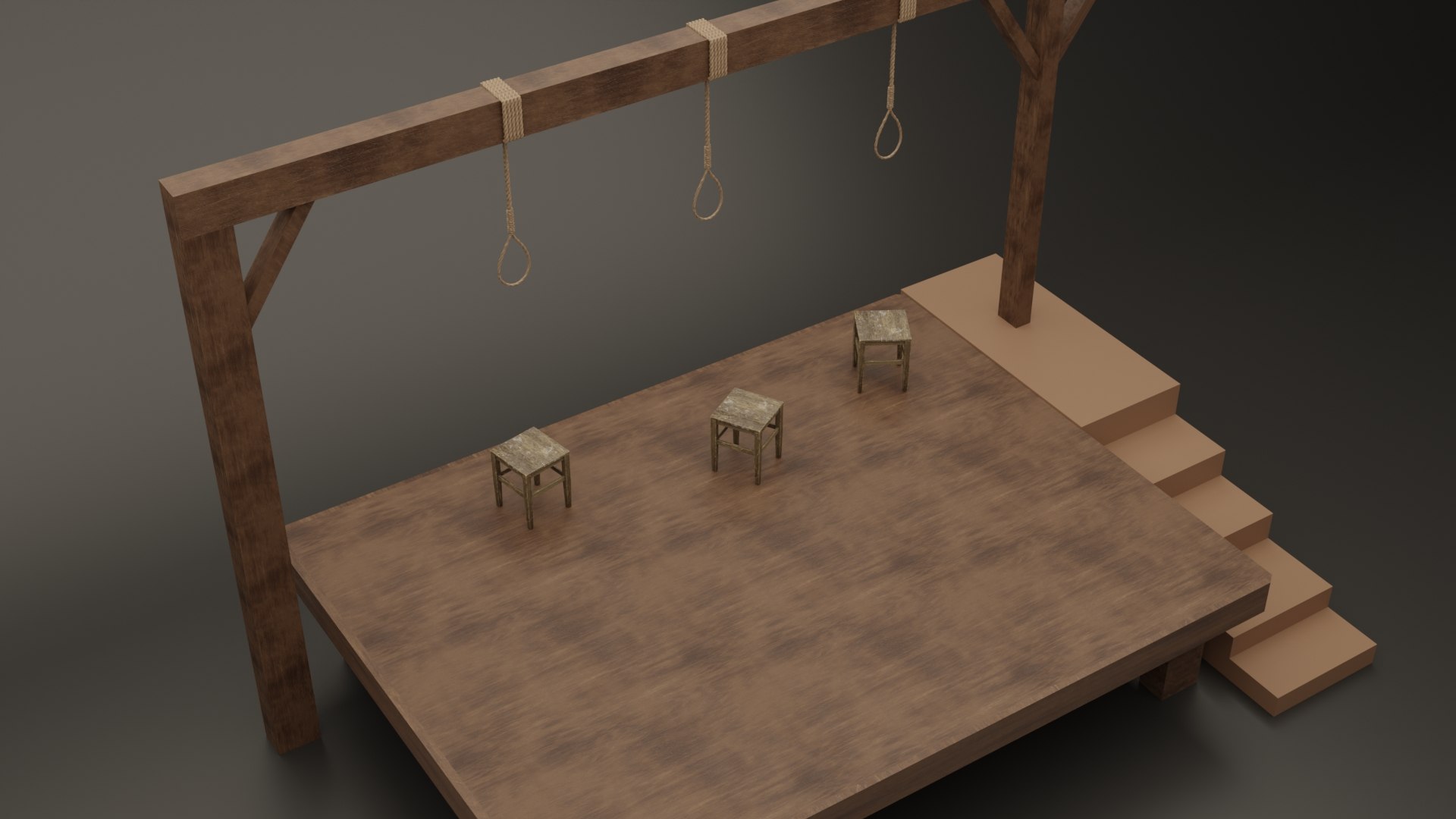 Gallows 3D Model - TurboSquid 1725518