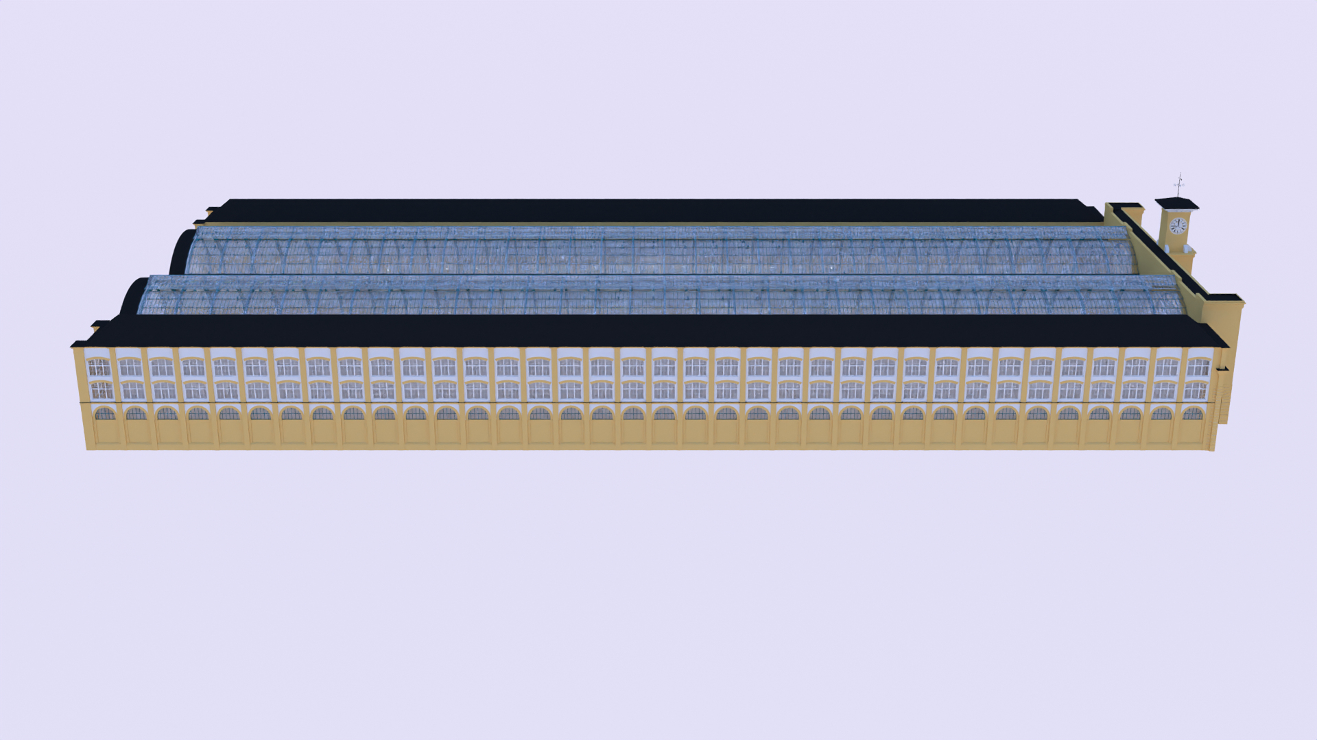 3D Model Kings Cross Station With Siemens Train - TurboSquid 2342251