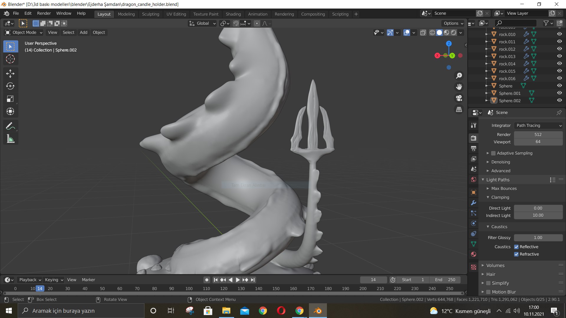 Dragon Candlestick - Candle Holder model - TurboSquid 1813024