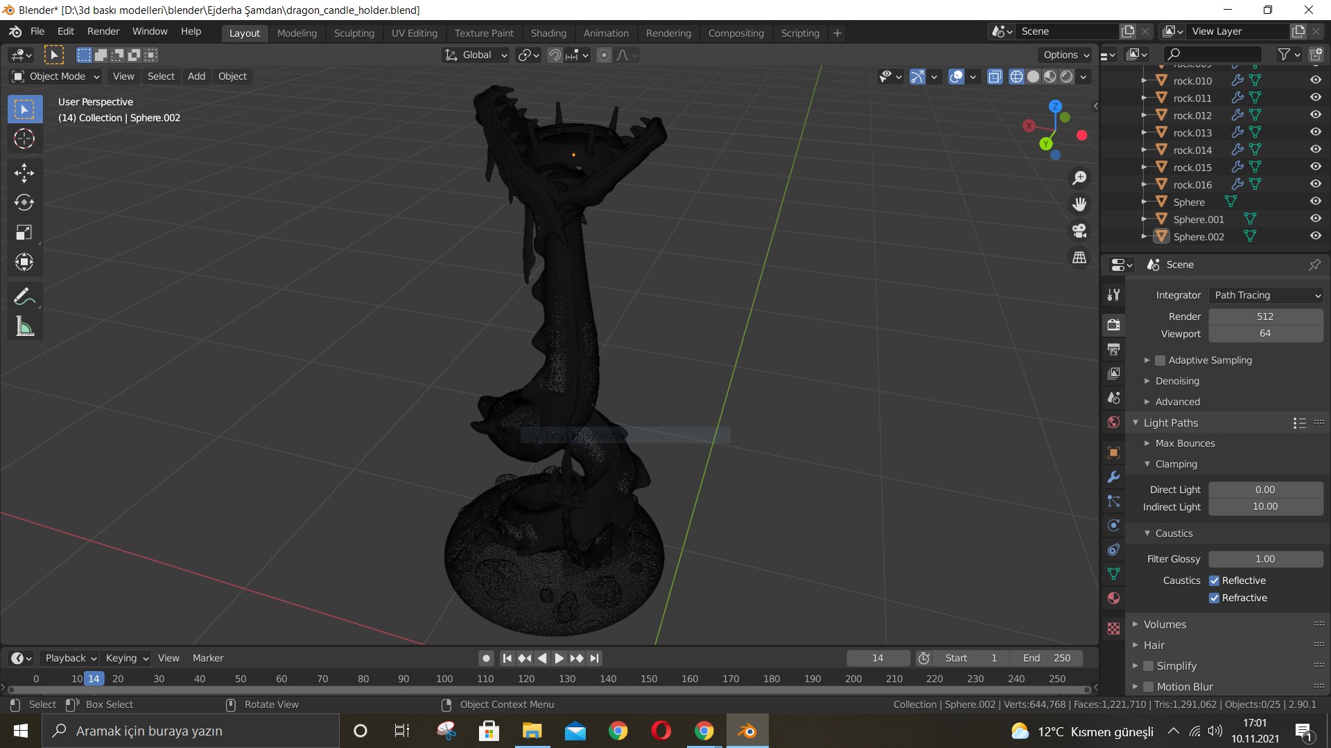 Dragon Candlestick - Candle Holder model - TurboSquid 1813024
