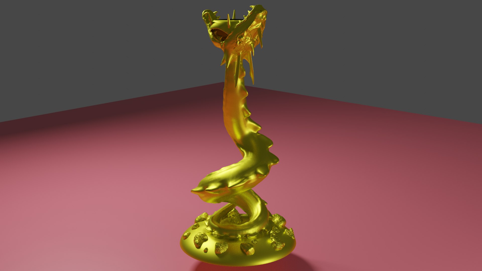 Dragon Candlestick - Candle Holder model - TurboSquid 1813024