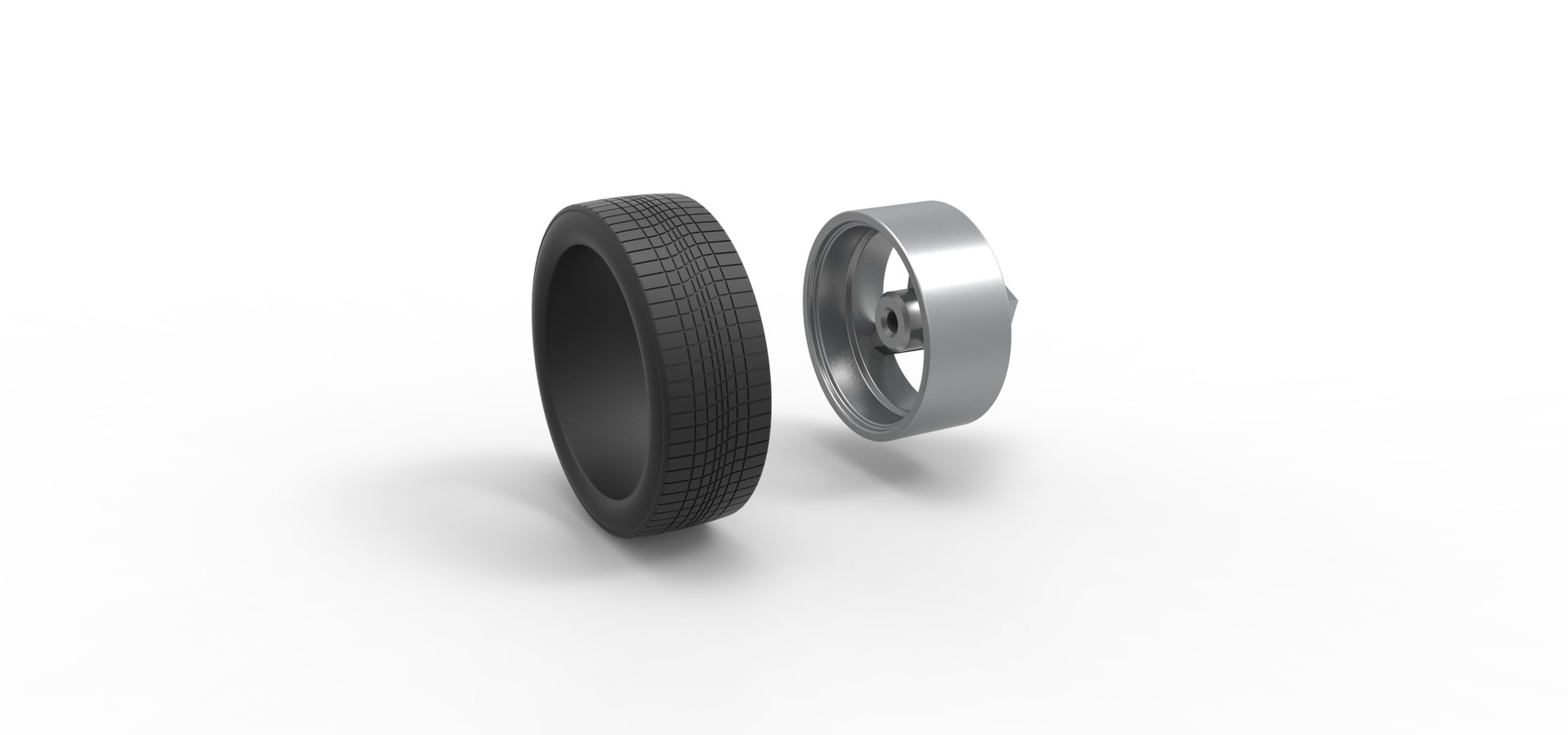 Diecast Car Wheel 8 Scale 1 To 25 3D Model - TurboSquid 2206205