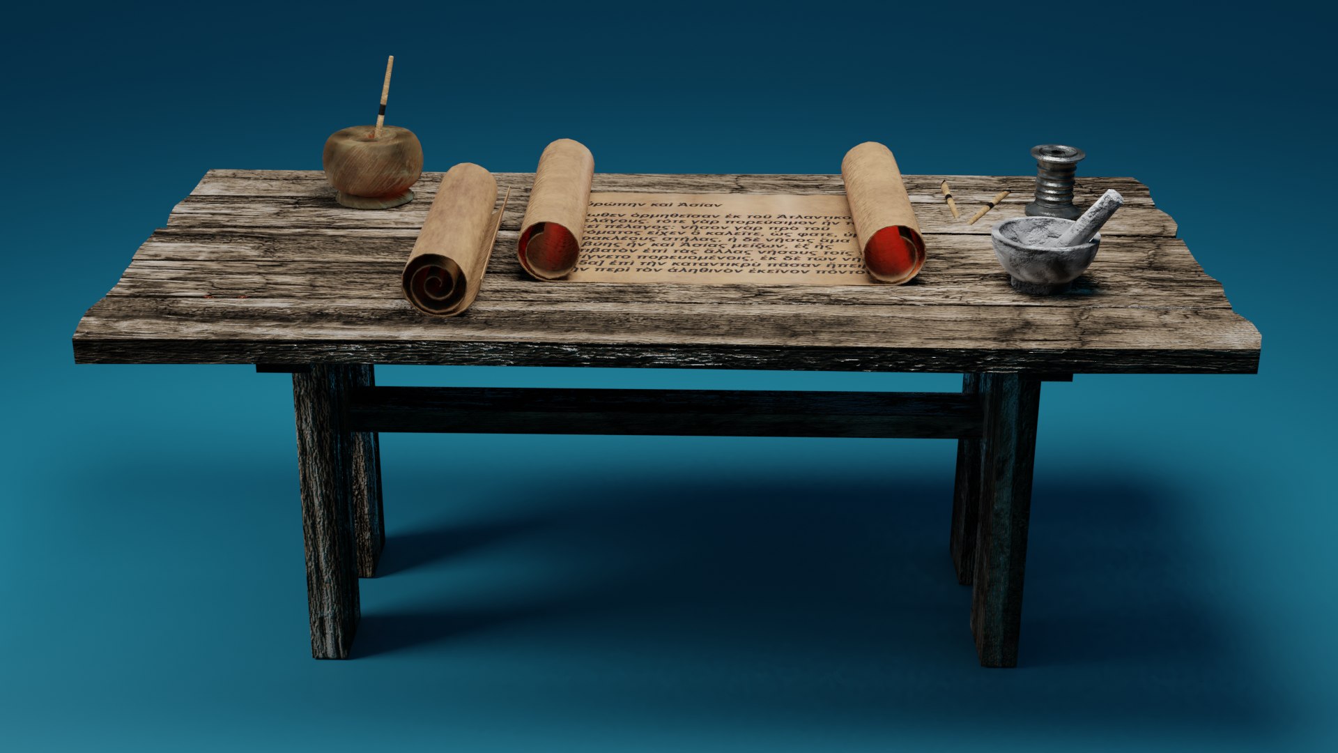 3D Ancient Instruments Of Writing - TurboSquid 1792088