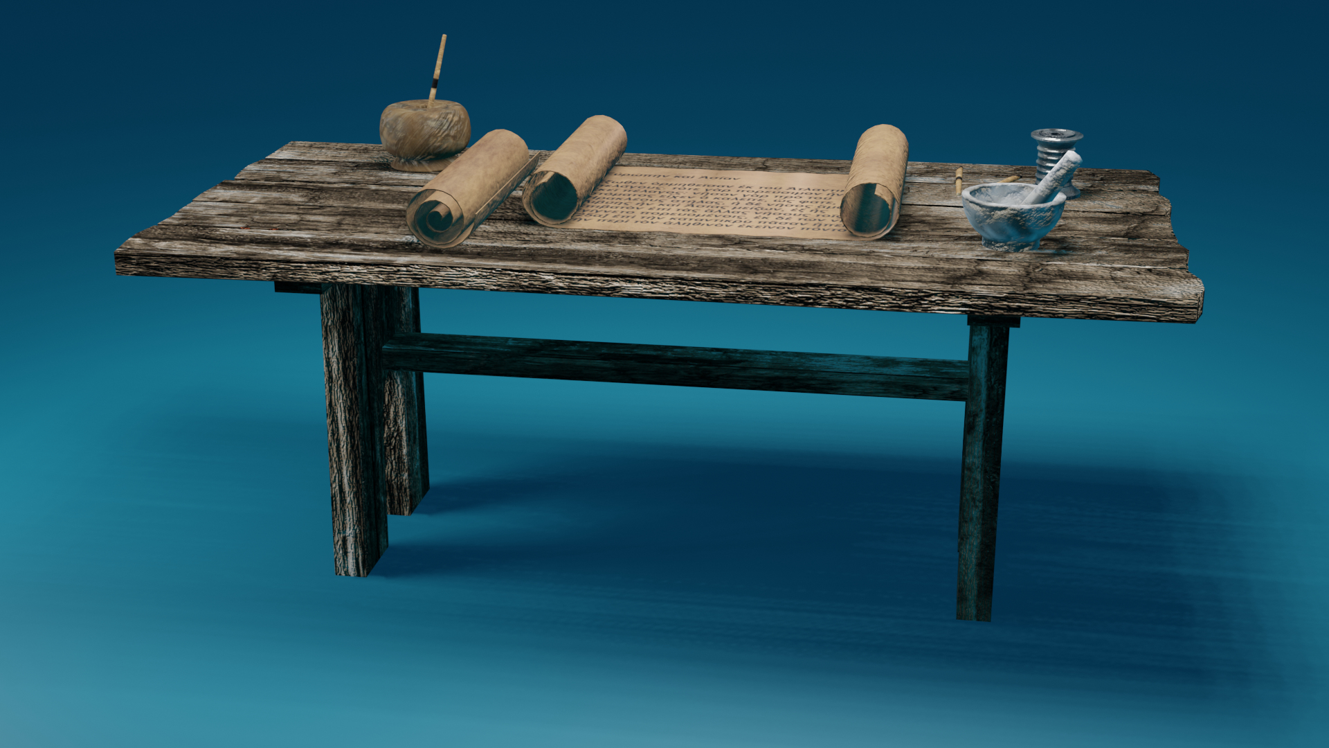 3D Ancient Instruments Of Writing - TurboSquid 1792088