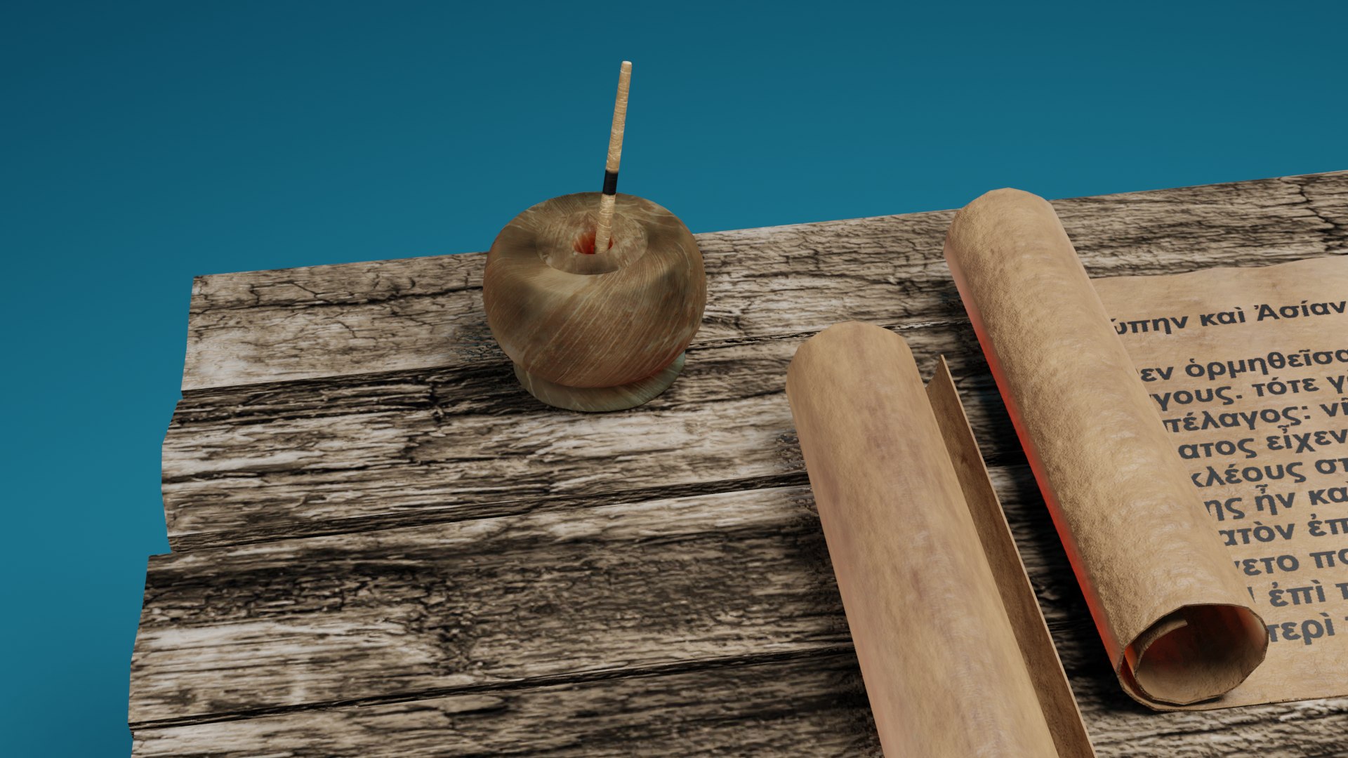 3D Ancient Instruments Of Writing - TurboSquid 1792088