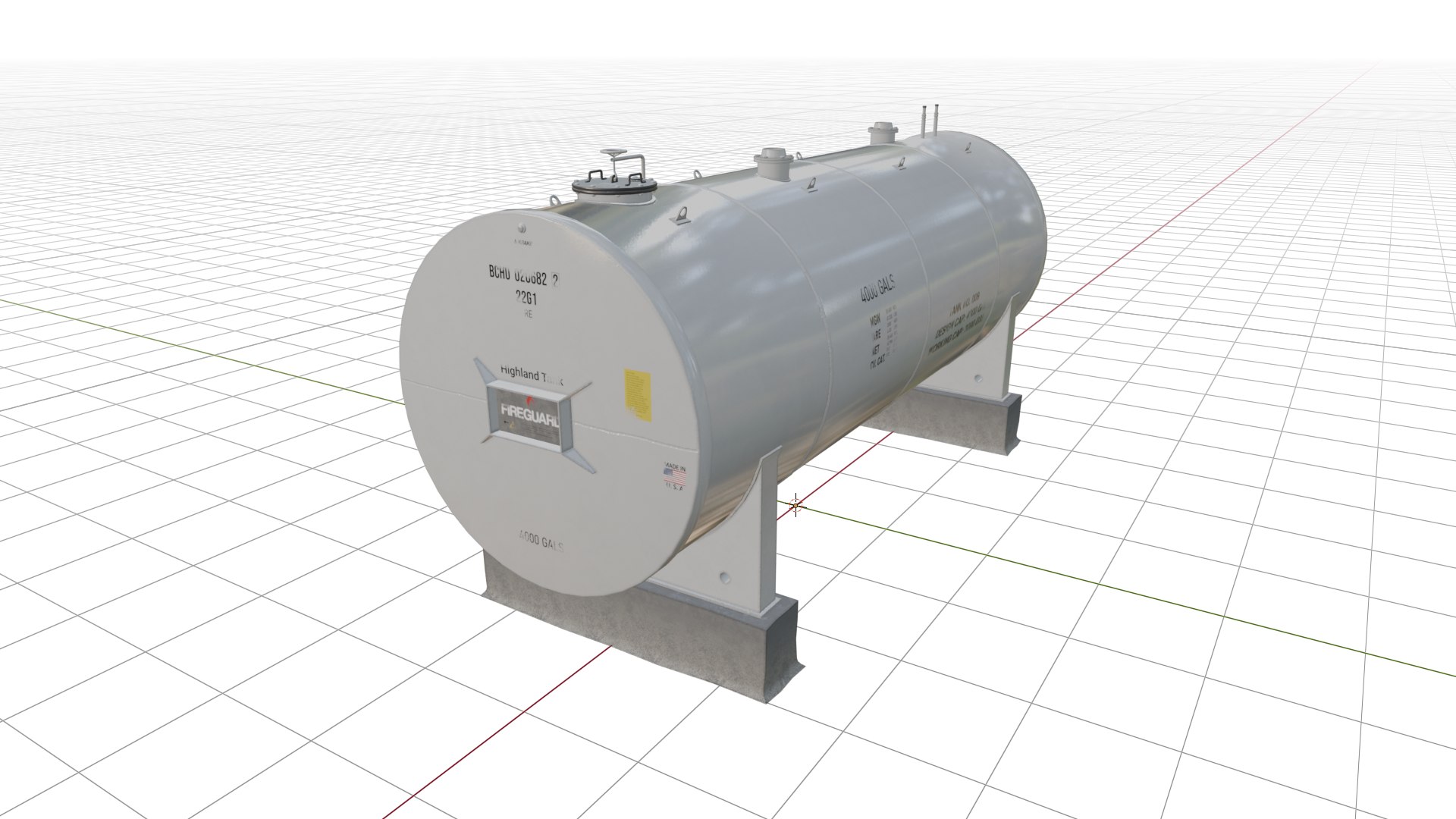 Fuel Gas Tank 3D Model - TurboSquid 2499538