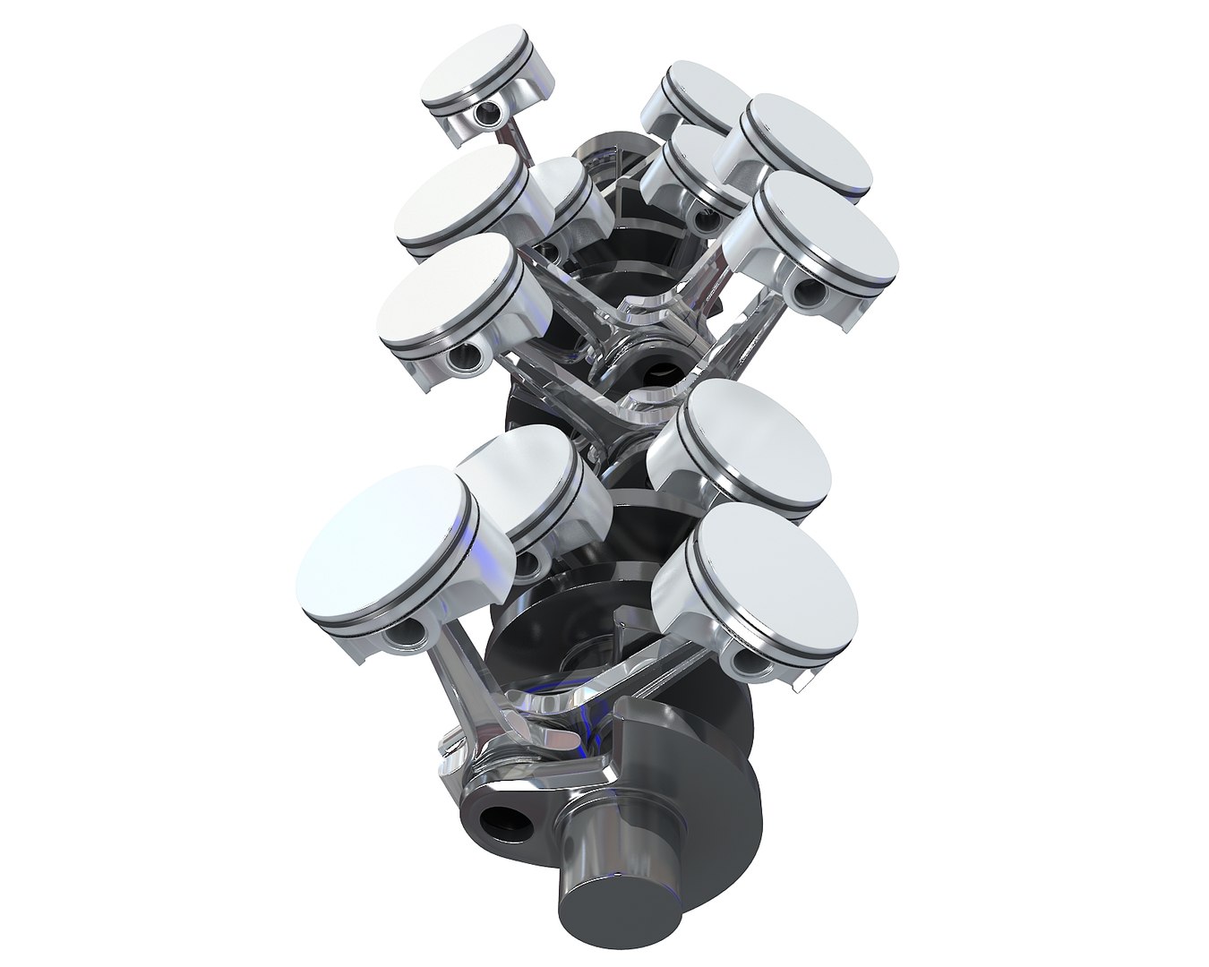 3D v12 engine cylinders - TurboSquid 1398043