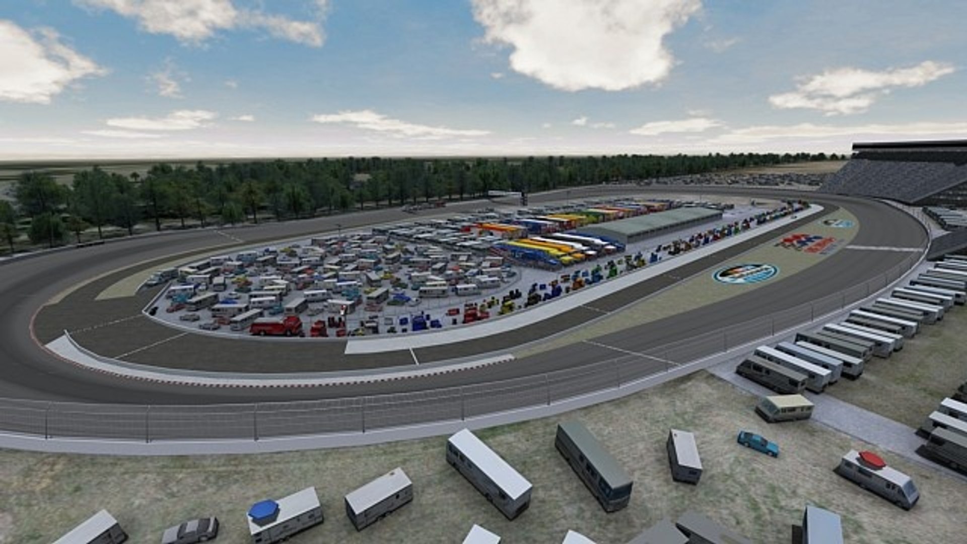 3d Track Oval Race Model