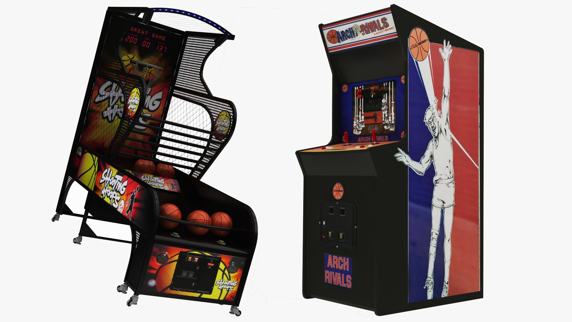 3D Basketbol Arcade Machine Archrivals - TurboSquid 1503719