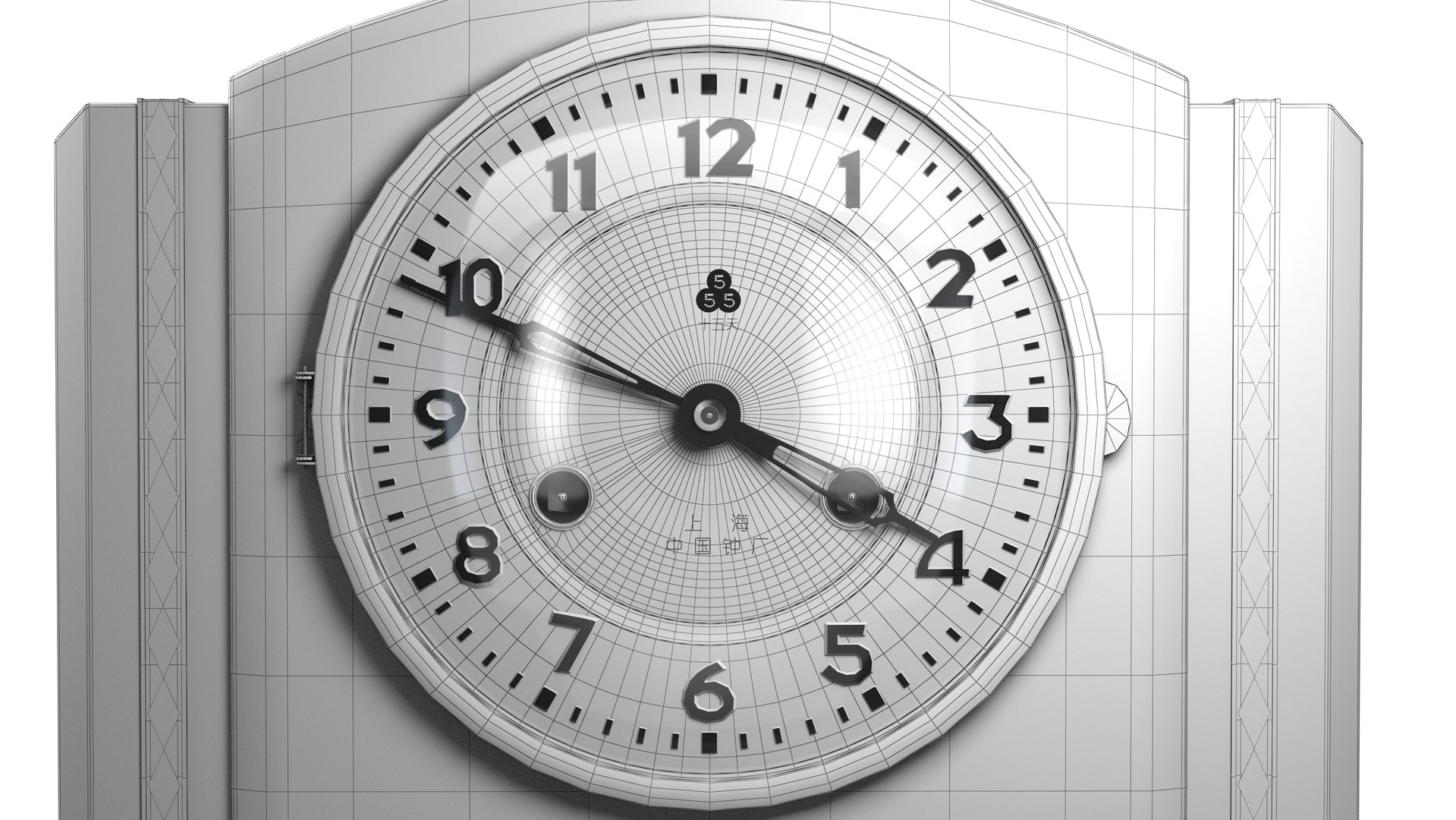 China Shanghai Sanwu Old Clock Mechanical Winding 15th Day Clock Old ...