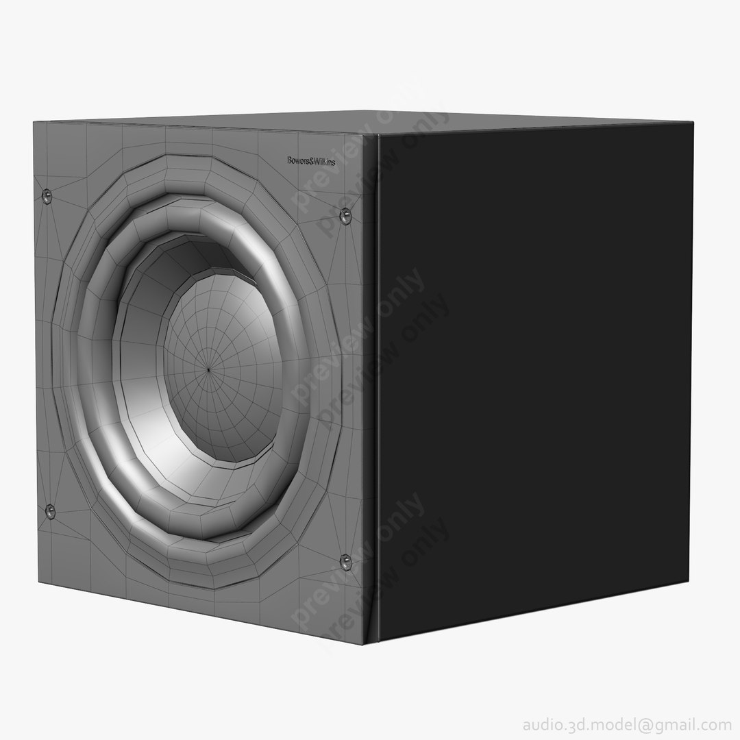 3d max subwoofer bowers wilkins white