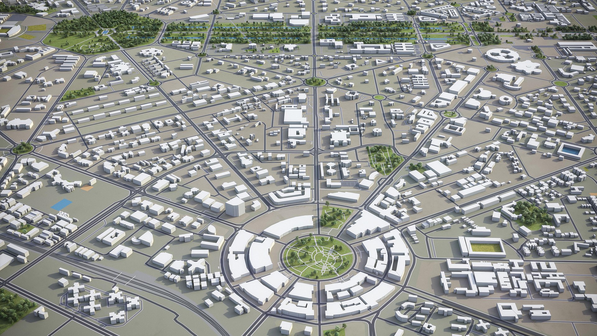 New Delhi Surrounding - 3D Model - TurboSquid 1577492