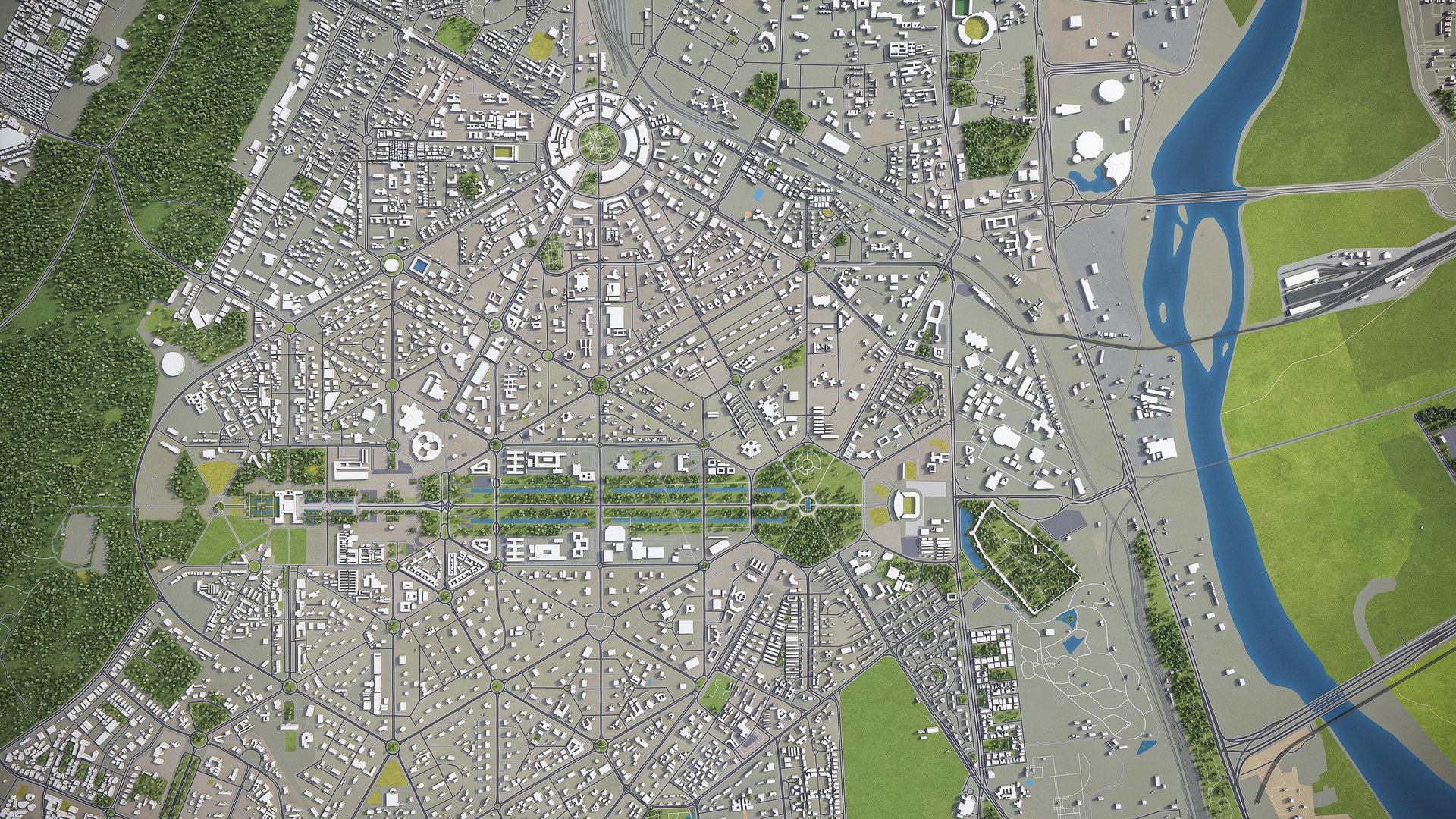 New Delhi Surrounding - 3D Model - TurboSquid 1577492