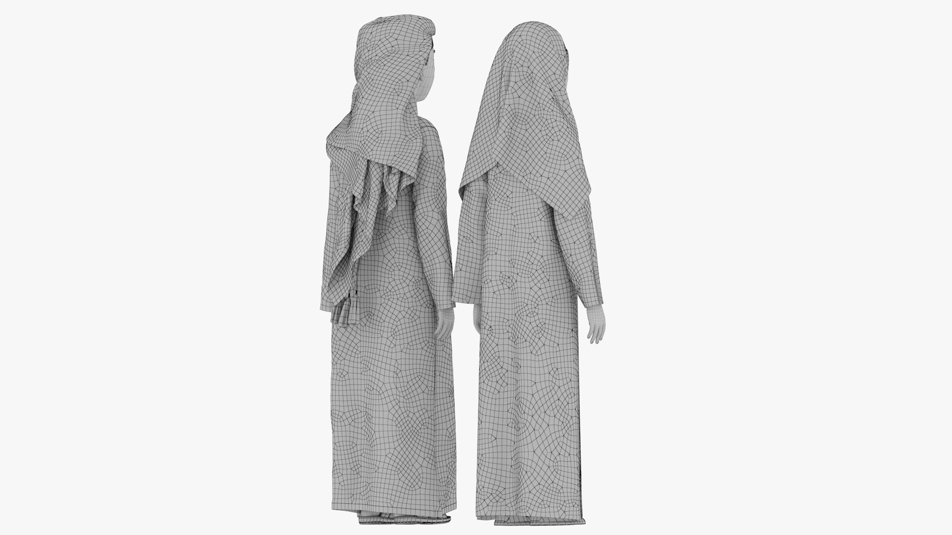 Arab Girl With Arab Boy Model - TurboSquid 2463624