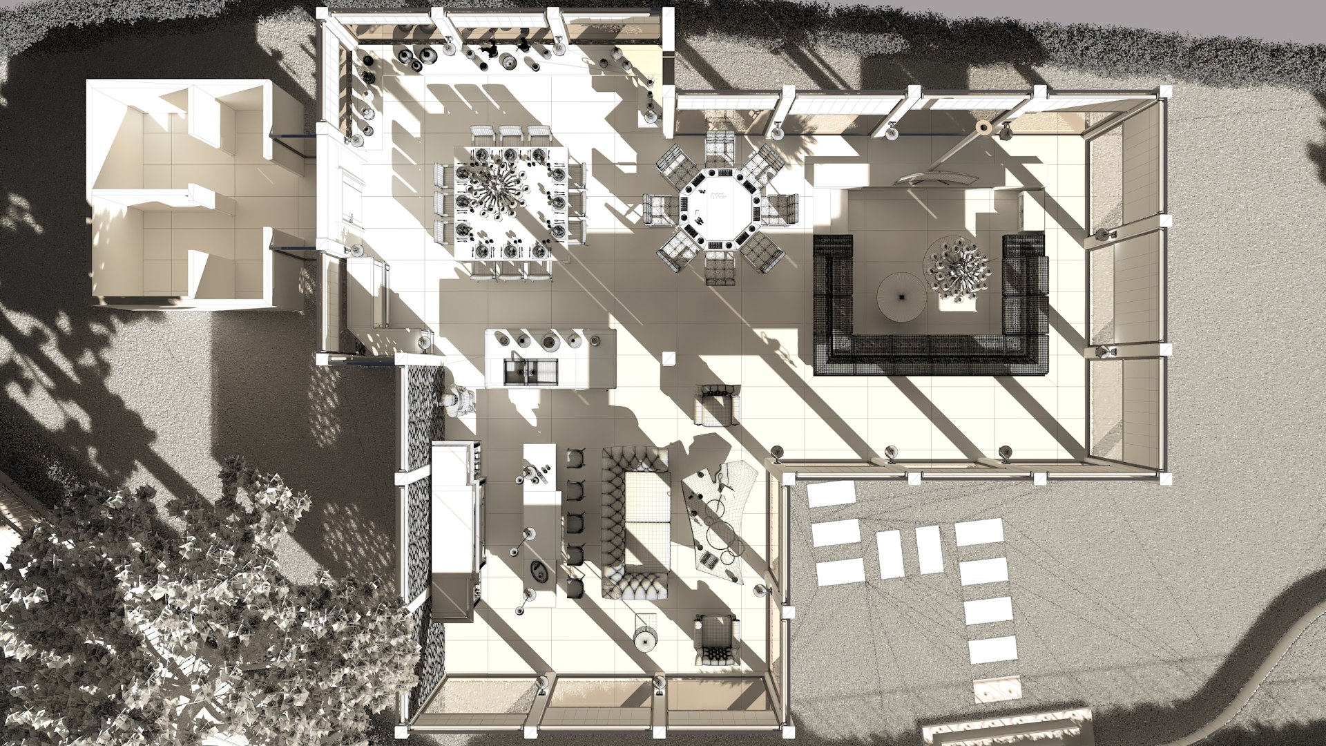 3D Garden House Interior Model - TurboSquid 1595155