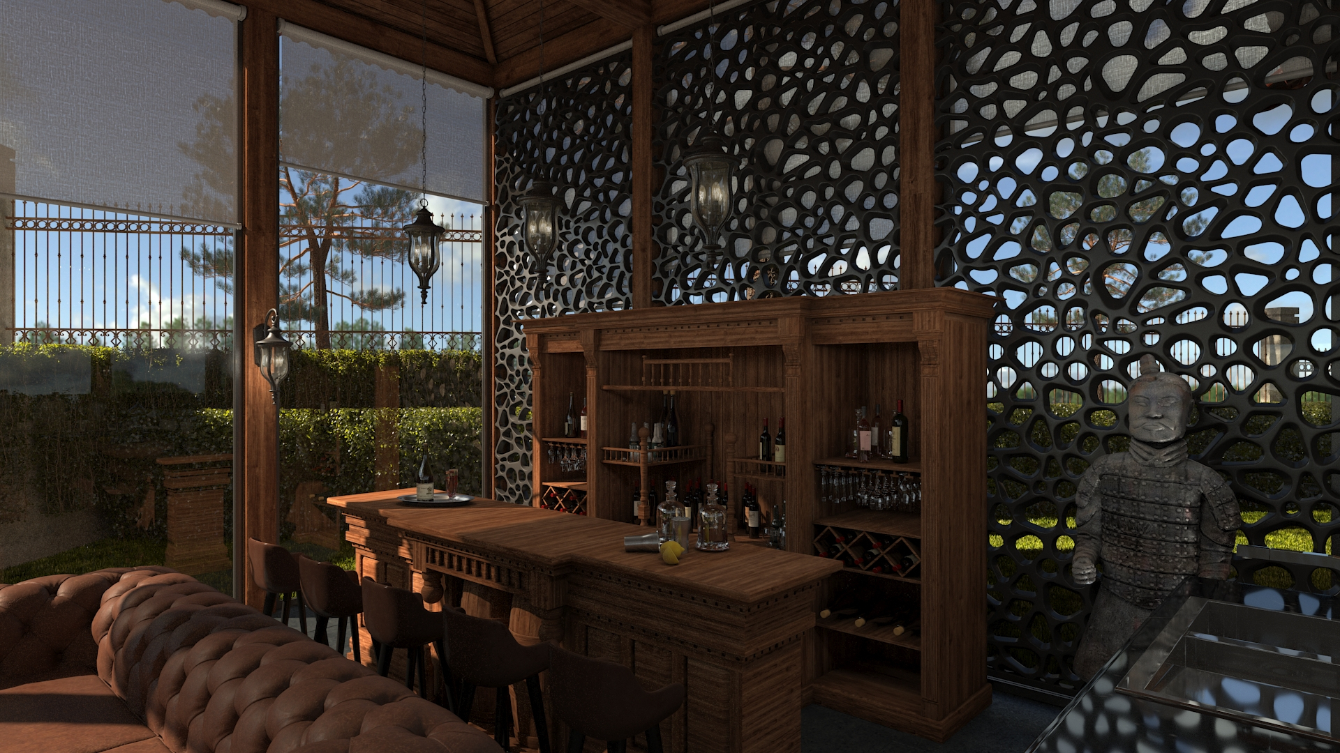 3D Garden House Interior Model - TurboSquid 1595155