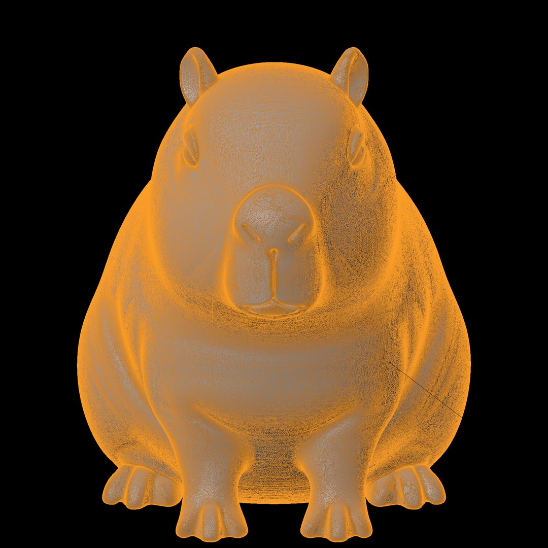 Chibi Capybara Figure 3D Print Model Model - TurboSquid 2549094