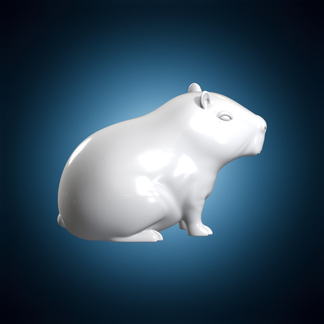 Chibi Capybara Figure 3D Print Model Model - TurboSquid 2549094