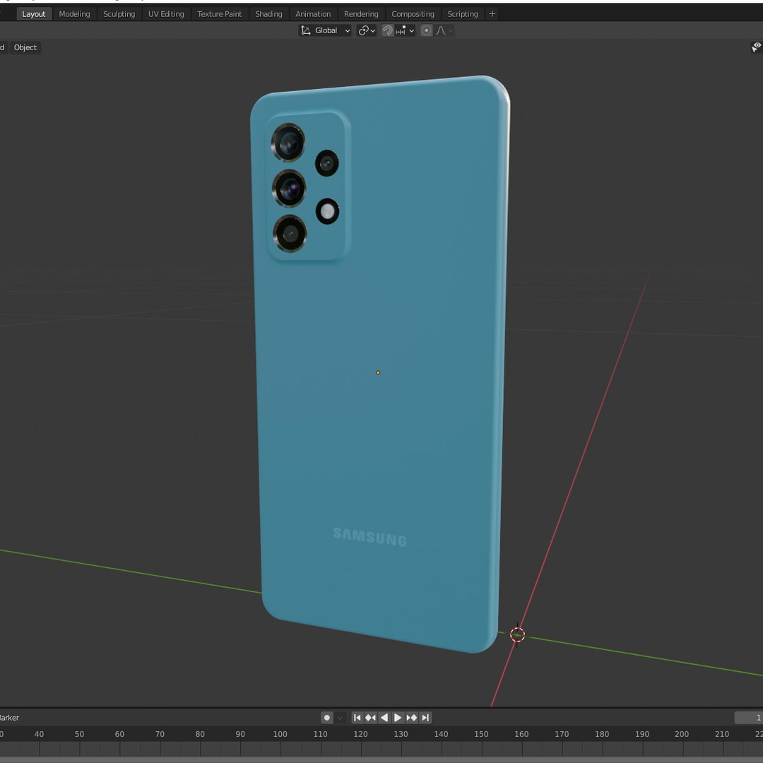 3D Samsung Galaxy A52 Model - TurboSquid 1712674