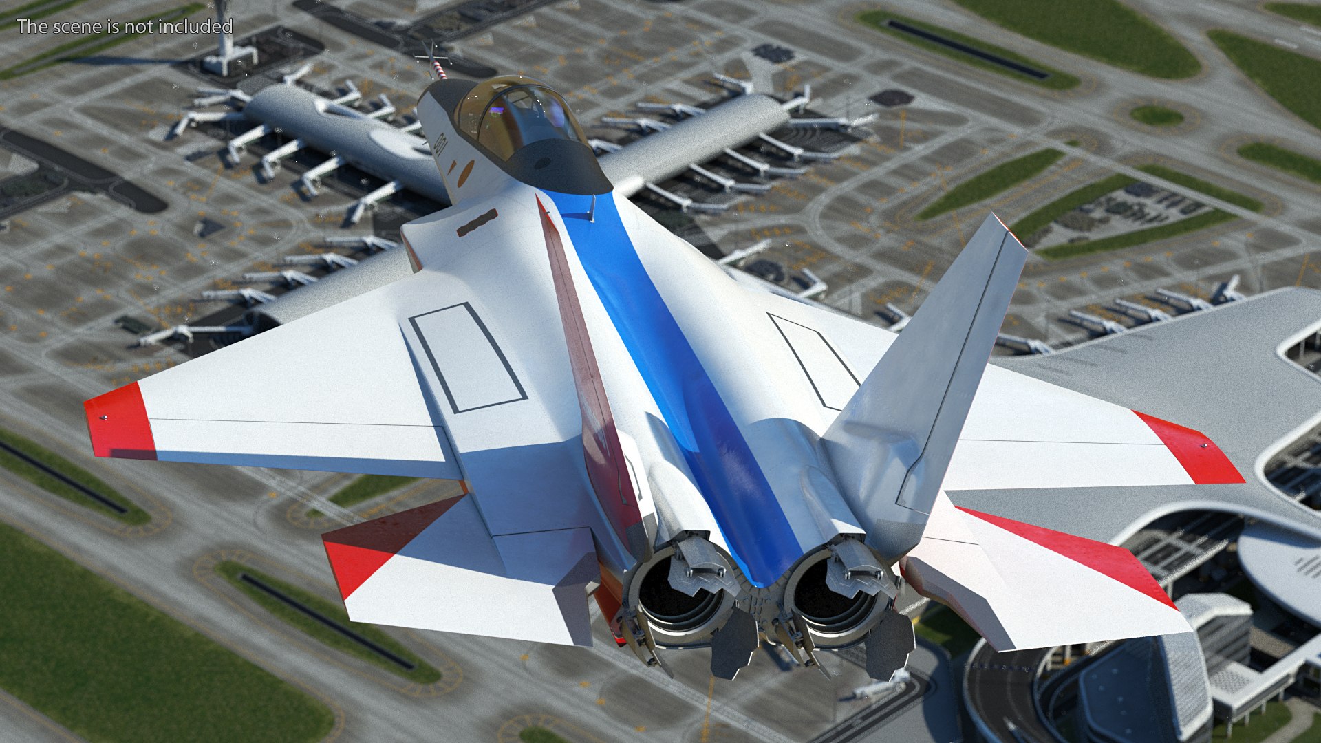 Mitsubishi X2 Shinshin Stealth Fighter Aircraft Flight 3D Model ...