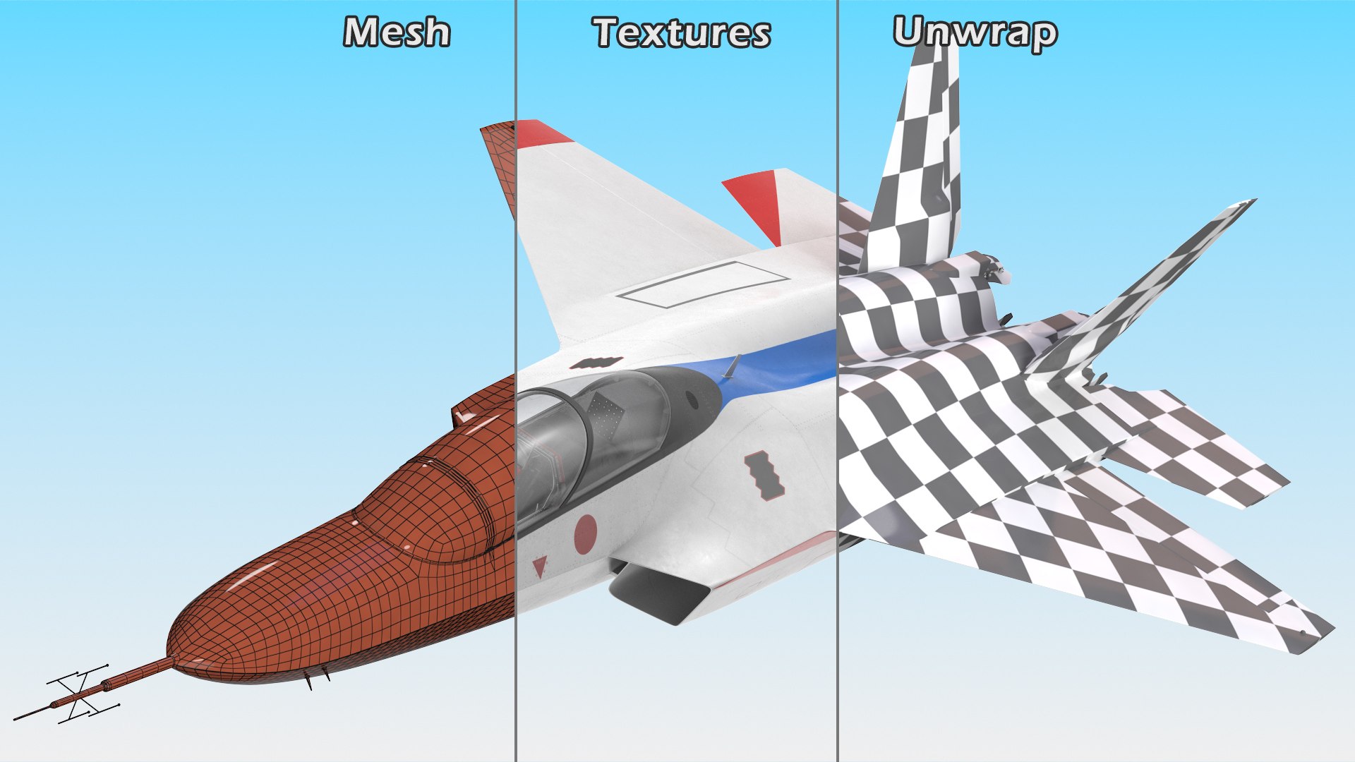 Mitsubishi X2 Shinshin Stealth Fighter Aircraft Flight 3D model ...