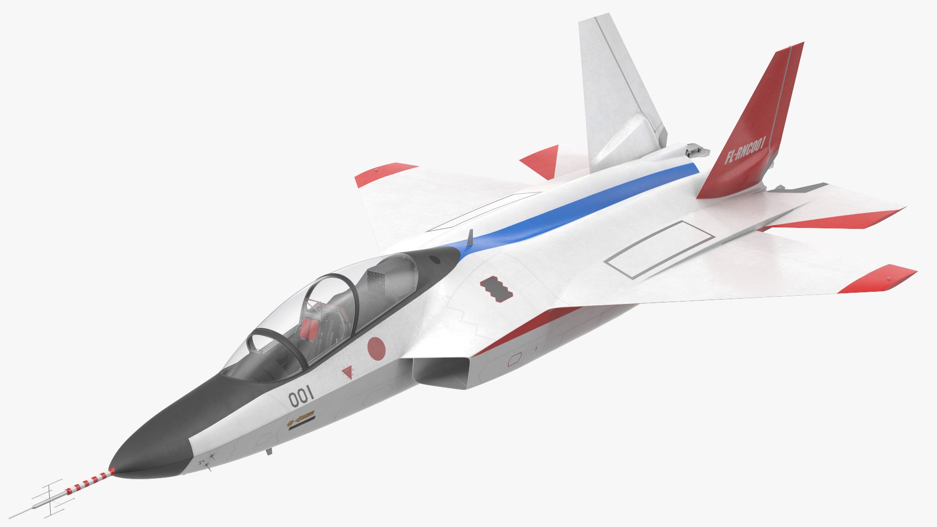Mitsubishi X2 Shinshin Stealth Fighter Aircraft Flight 3D model ...