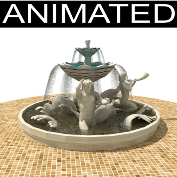modelo 3d Fuente de escultura animada - TurboSquid 691264