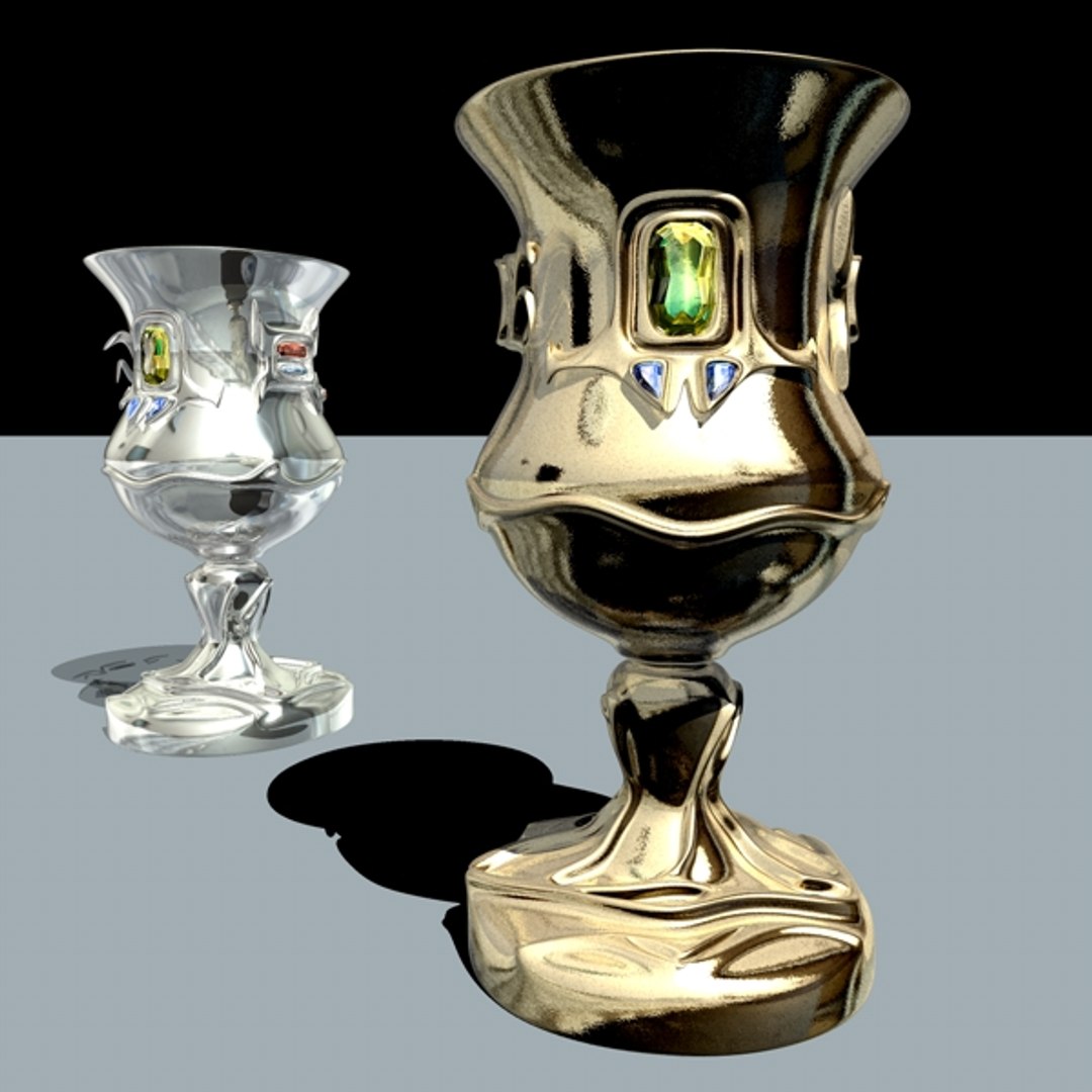 Goblet G Silver C4d