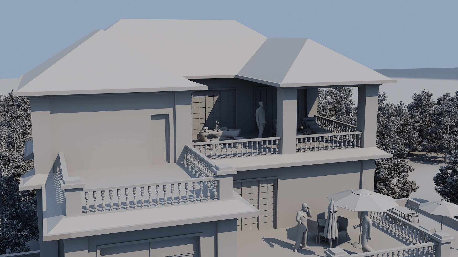 3D House Chinese Style Model - TurboSquid 2244765