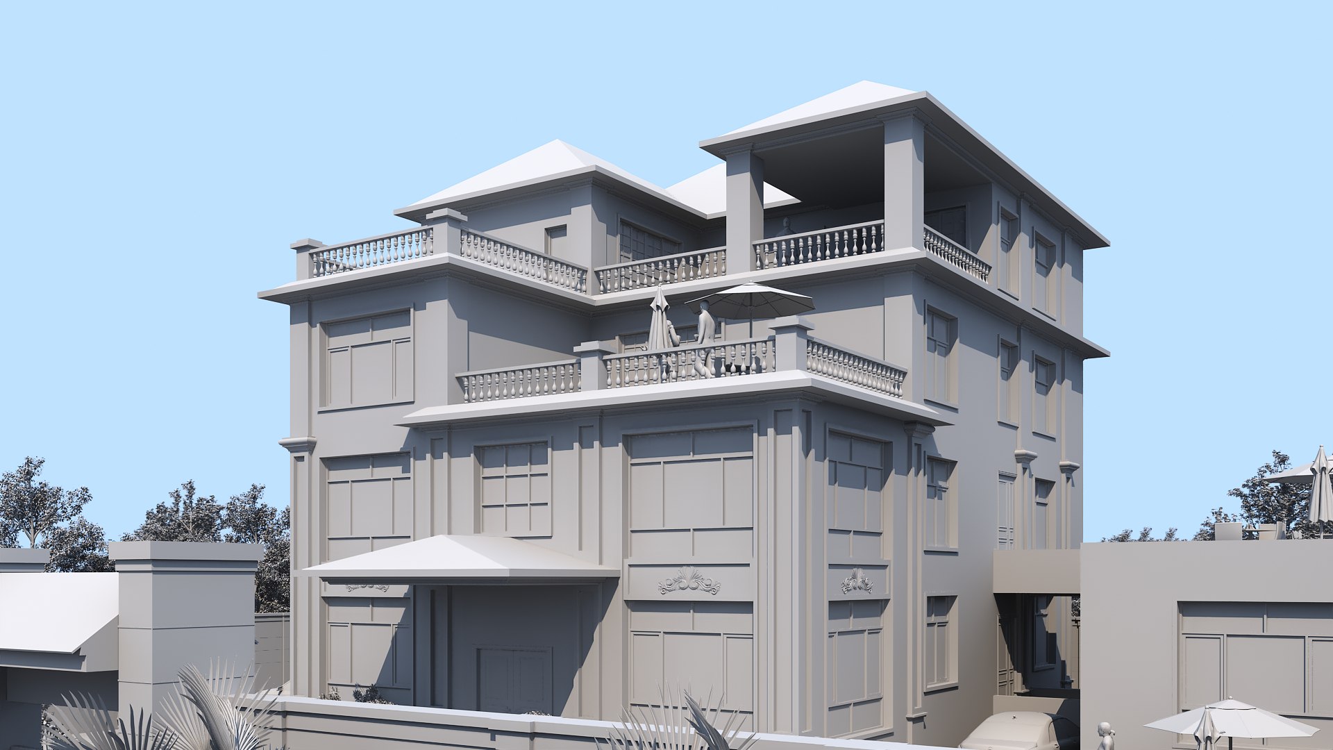 3D House Chinese Style Model - TurboSquid 2244765