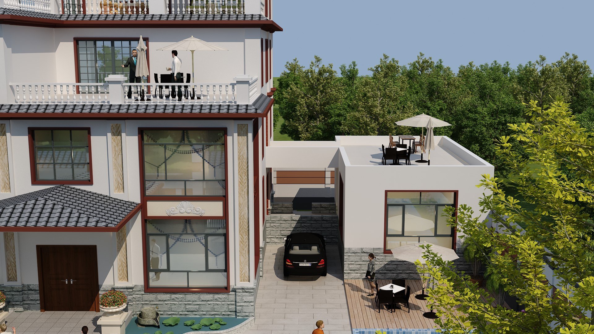 3D House Chinese Style Model - TurboSquid 2244765