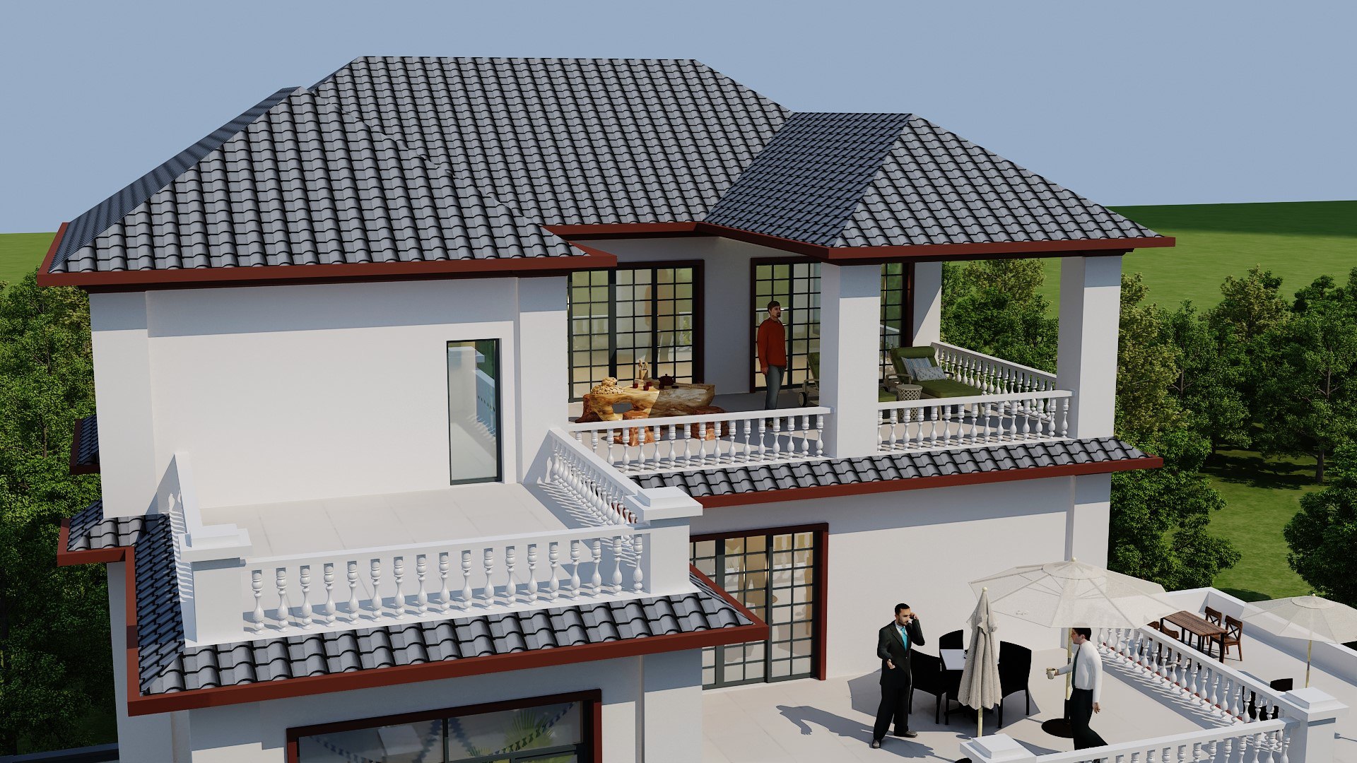 3D House Chinese Style Model - TurboSquid 2244765